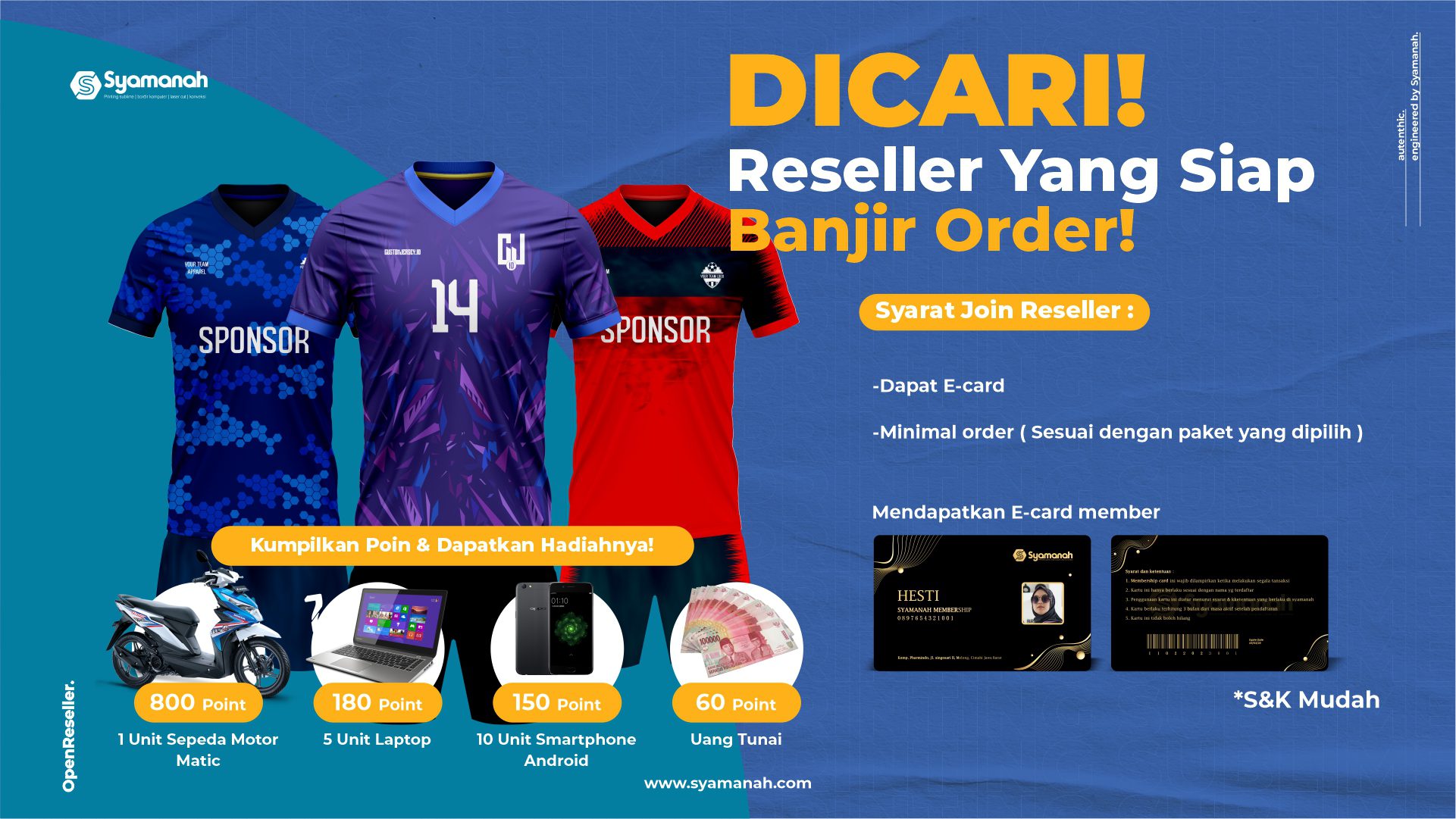 OPEN RESELLER SYAMANAH - Syamanah